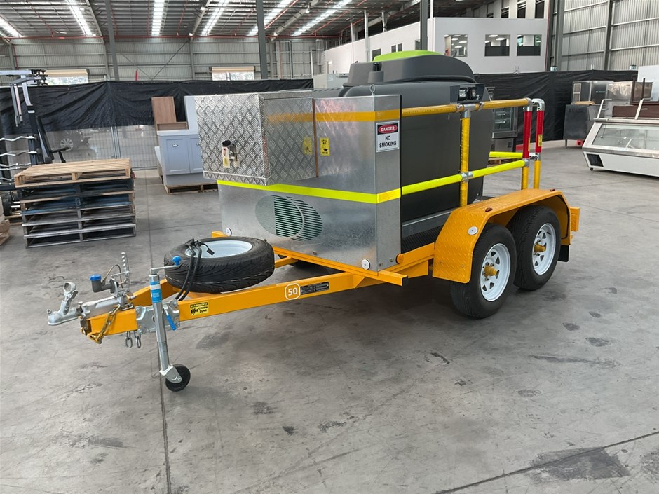 2020 Ramco Trailers 8x5 Box Trailer with 1200lt TTI Fuel Tank Auction ...