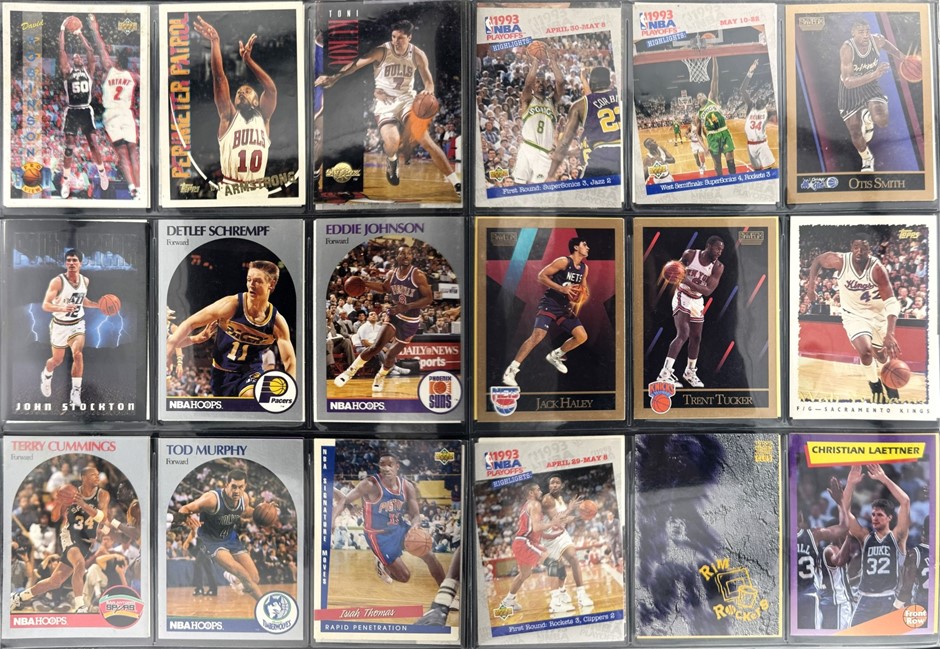 VINTAGE BASKETBALL TRADING CARDS (INCLUDING EARLY JOHN STOCKTON CARD ...