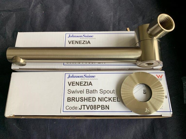 New in Box Johnson Suisse Venezia Swivel Bath Spouts - Quantity 2 ...
