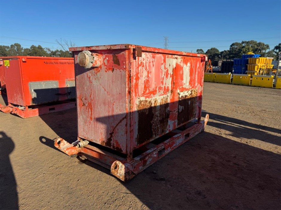 SKID FACTORY Skid Mount Waste Fluid Open Top Tank Auction (0042-5060037 ...