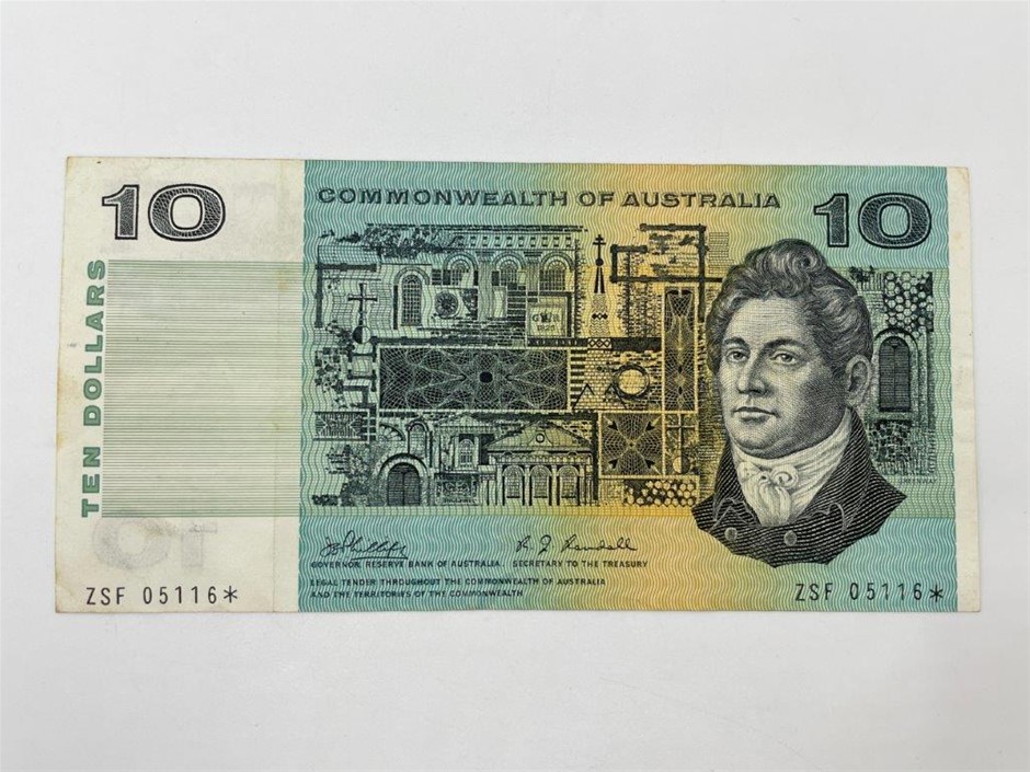 $10 Commonwealth of Australia Paper Banknote, Phillips & Randall C:1968 ...