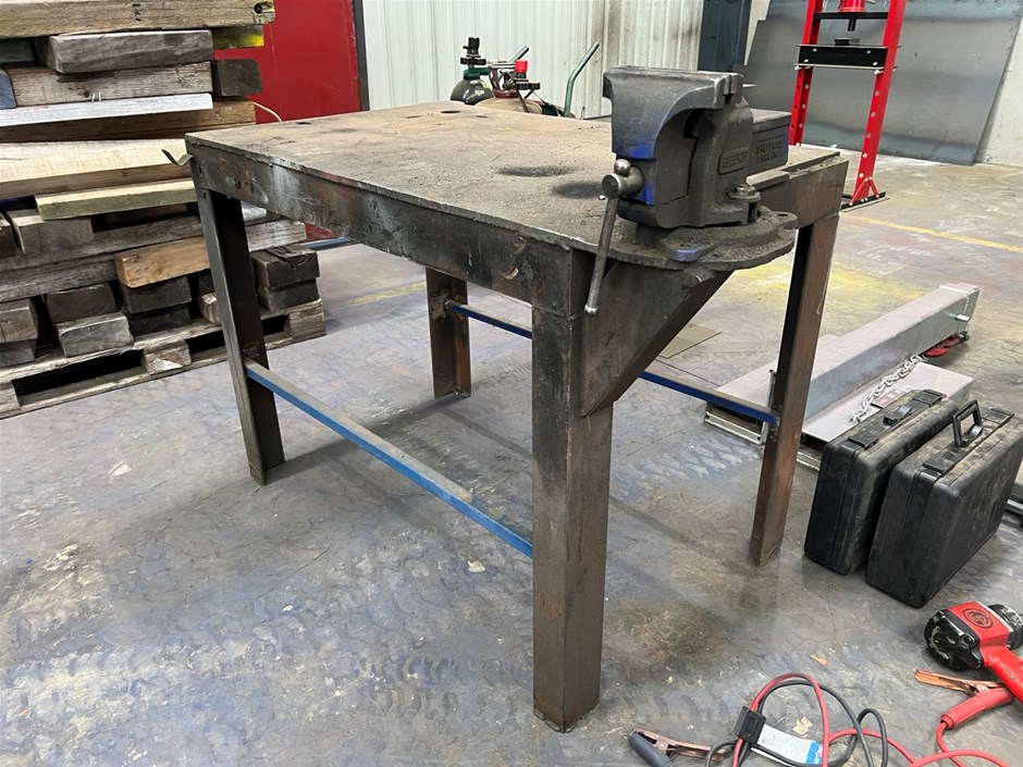 Steel Fabricated Work Bench Auction (0025-3033948) | Grays Australia