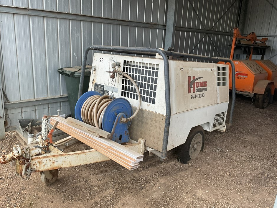 COMPAIR Q125DJE Trailer Mounted Compressor Auction (0035-3033865 ...
