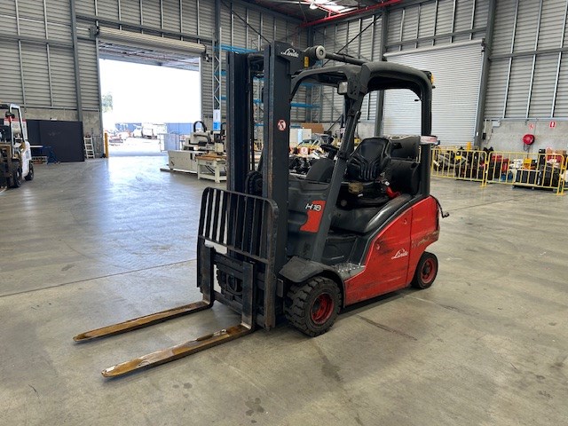 Linde H18 Counterbalance Forklift Auction (0024-9060812) | Grays Australia
