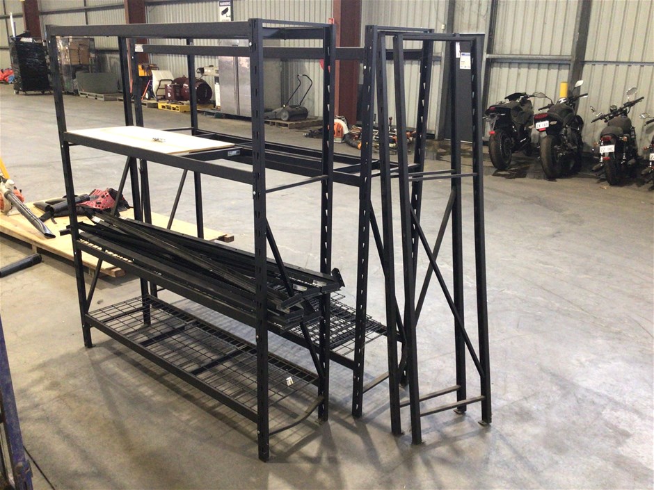 RackIT Beam Black Storage Racks x3 Auction (0011-8020675) | Grays Australia