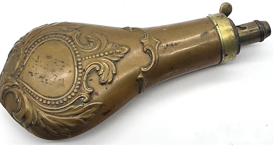 C.1880 ANTIQUE GUNPOWDER FLASK Auction (0001-2571384) | Grays Australia