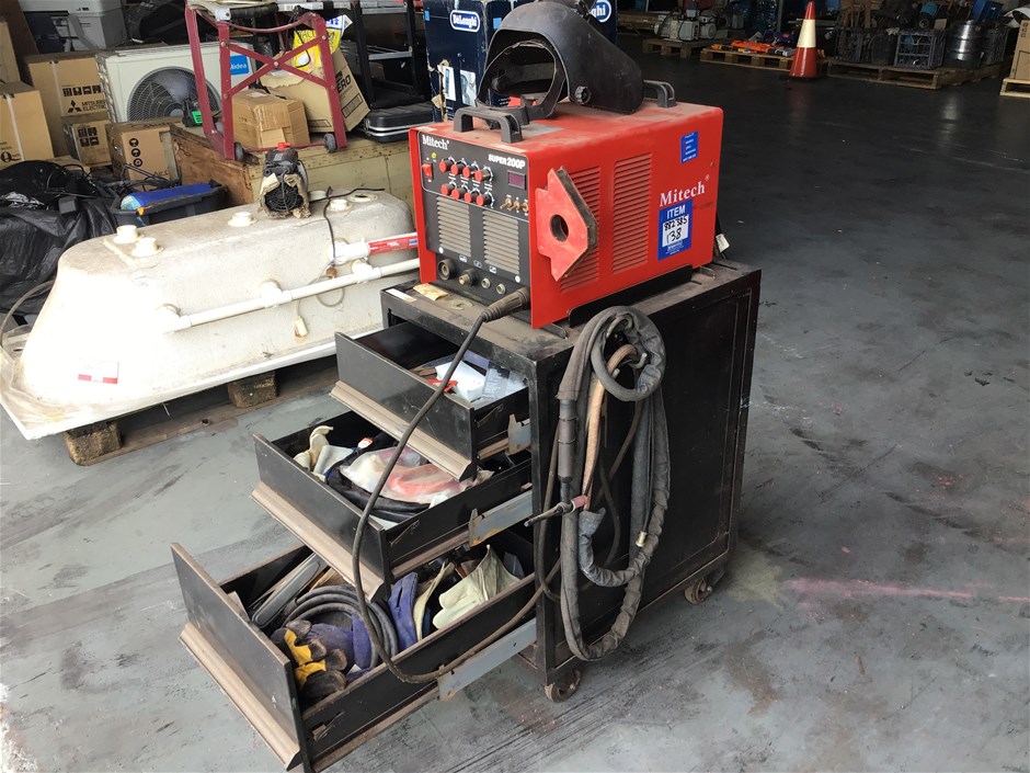Mitech welder with trolley and accessories Auction (0057-8020686 ...