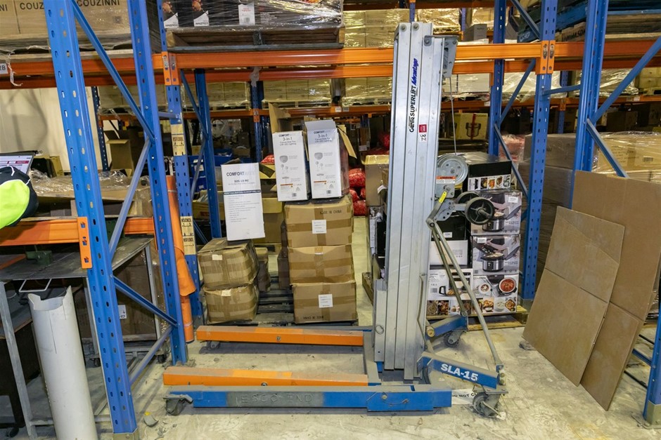 Genie Superlifter SLA-15 Mobile Material Lifter Auction (0032-5060131 ...