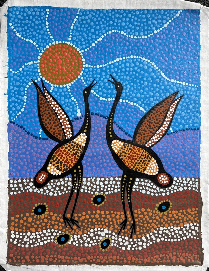 Original Aboriginal Painting Pati Bertucci Kalkadoon Tribe Artist ...