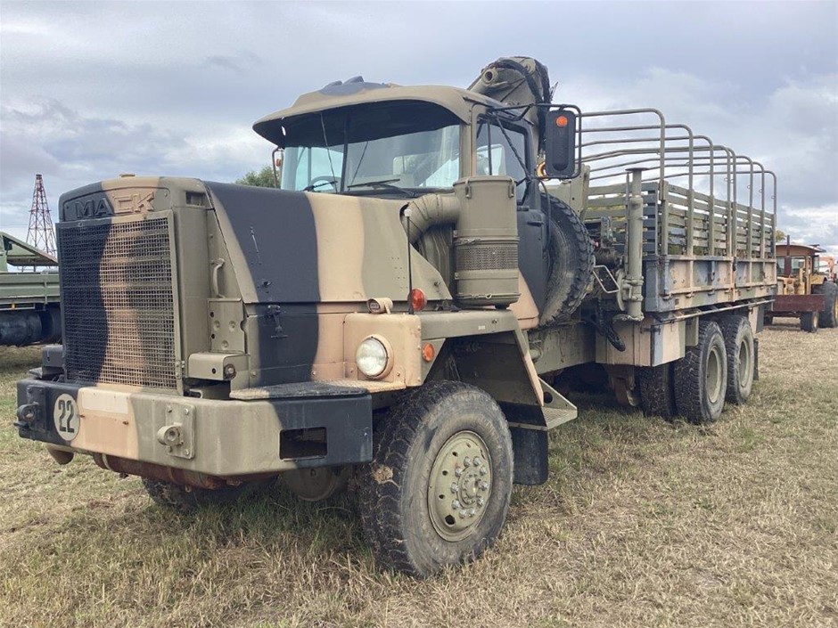 1983 Mack RM6866 6x6 Tray Body Truck with Crane Auction (0002-7059006 ...