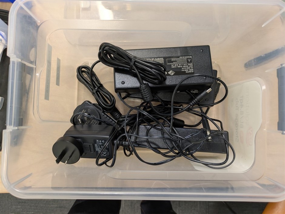 Box with various 15V Power Bricks Auction (0381-5060783) | Grays Australia