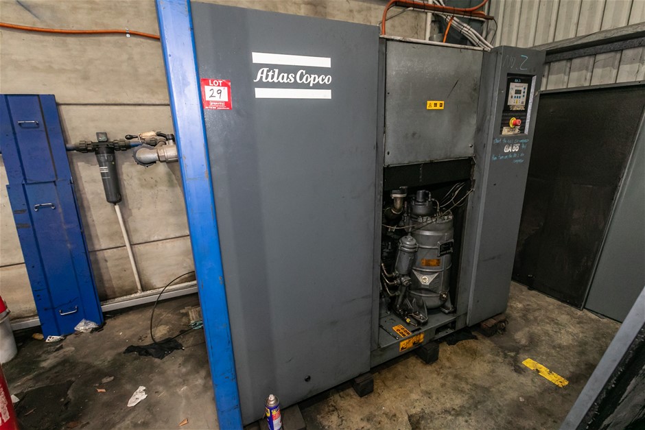 2009 Atlas Copco GA55 Screw Air Compressor Auction (0029-5060672 ...