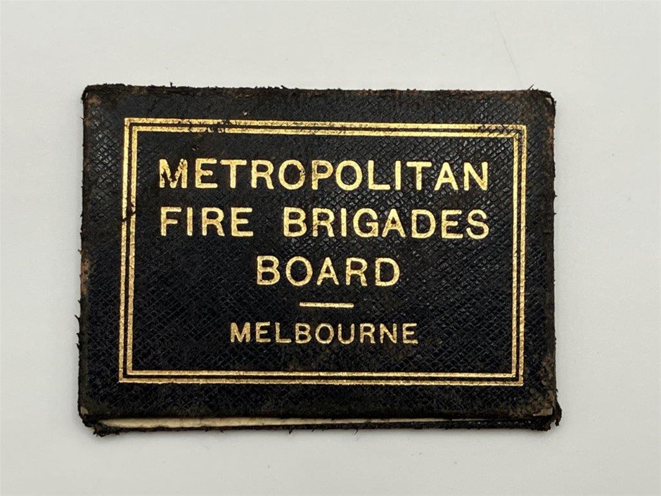Metropolitan Fire Brigades Board, Melbourne, pass No.P22 Auction (0963 ...