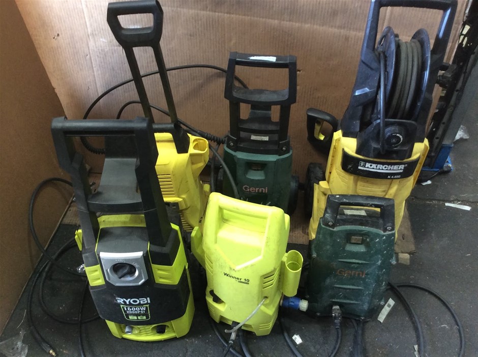 Karcher/Ryobi/Gerni Mix Model High Pressure Washers Auction (0005 ...