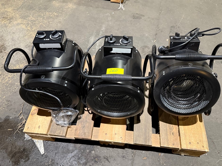 Workshop Fan Heater 2400W x 3 units Auction (0260-2572846) | Grays ...