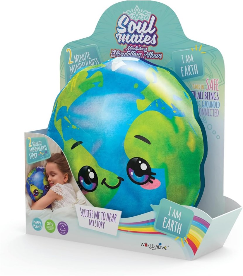SOUL MATES Ecological Plush, 30 x 30 x 6 cm, World Alive (Face of the ...