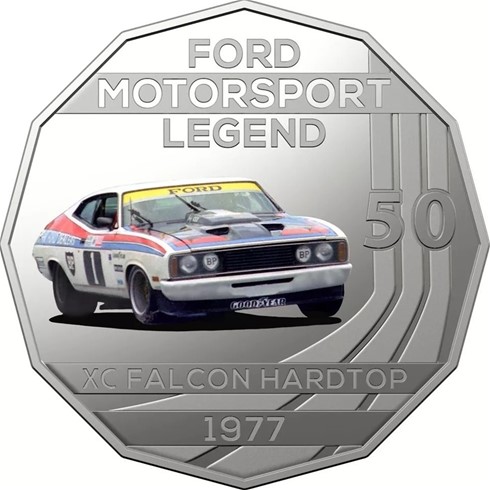 2018 FORD HIGH OCTANE 1977 XC FALCON HARDTOP 50C COLOURED Auction (0087 ...