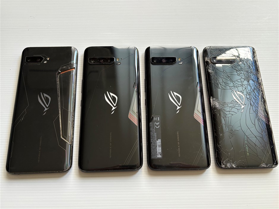 ASUS ROG Phone 3, Phone 2 Gaming Phones - For Parts (Lot of 4) Auction ...