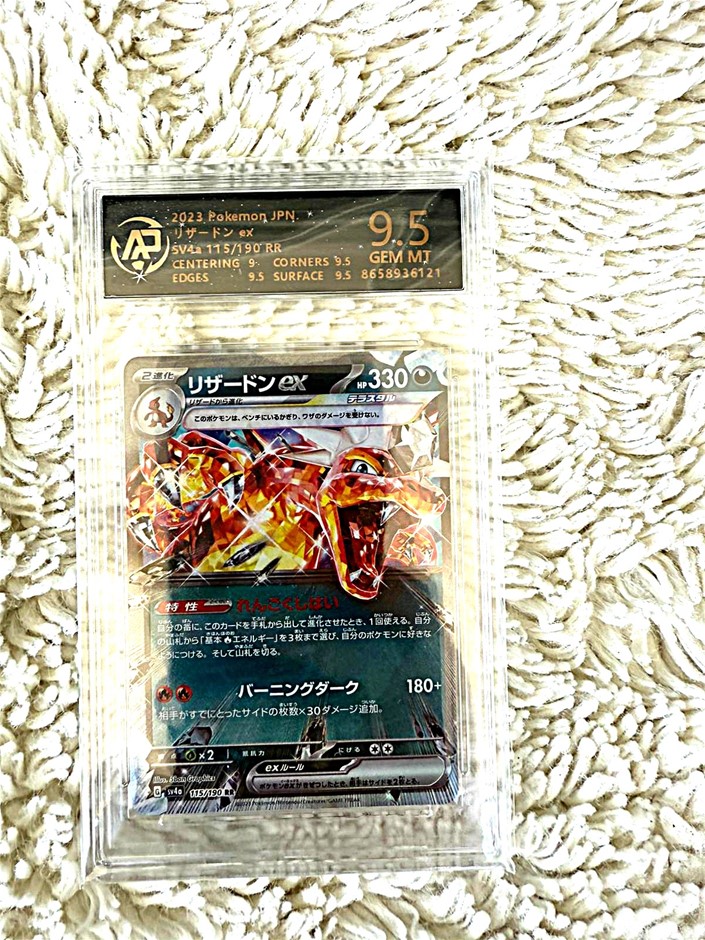 Charizard ex #115/190 – Japanese Shiny Treasure ex – RPA 9.5 Gem Mint ...