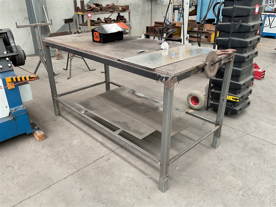 Steel Fabricated Work Bench Auction (0072-3035429) | Grays Australia