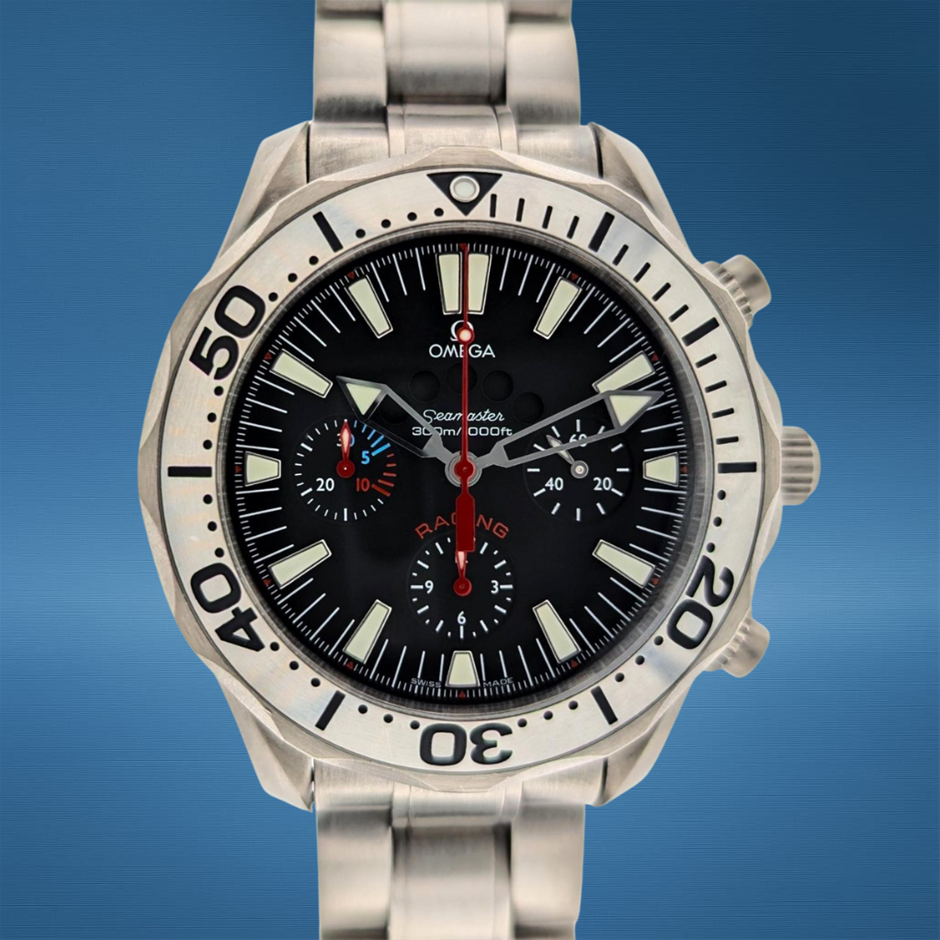 Omega 2269.52 Seamaster Diver 300 M Titanium Racing Regatta 44mm 2004 ...