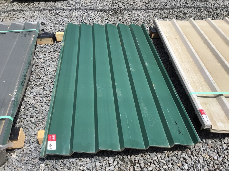15 x Unused Colorbond Sheets (Green) Auction (0005-5061698) | Grays ...