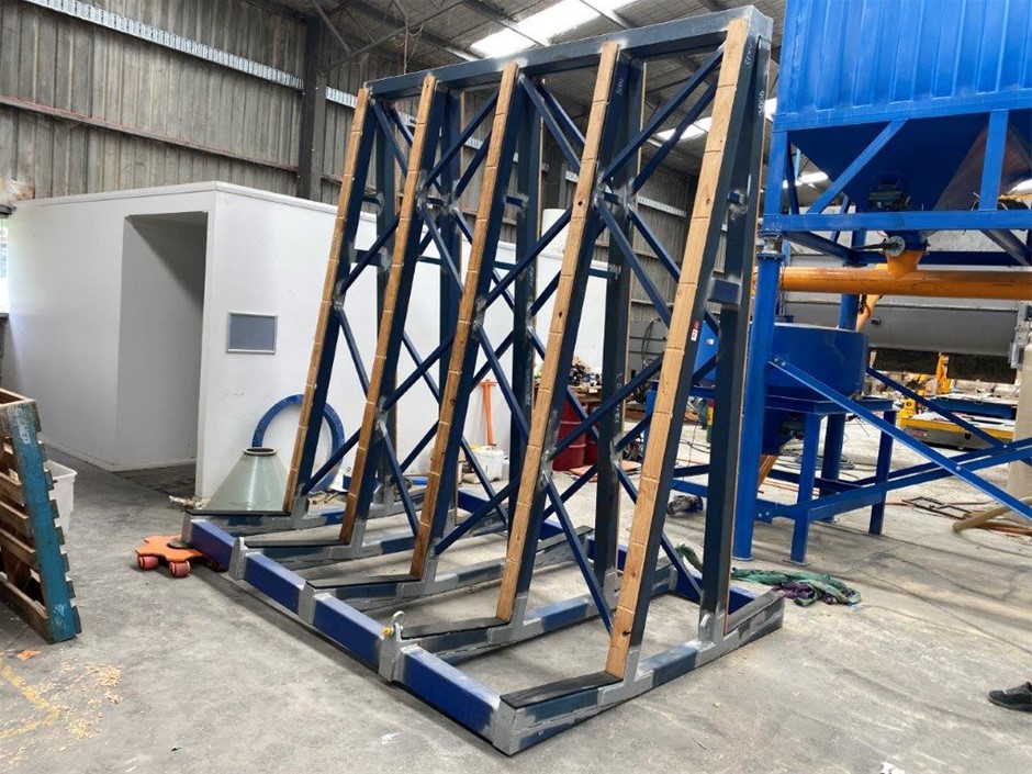 Heavy Duty Fabricated Steel A-Frame Stock Rack Auction (0014-5061564 ...