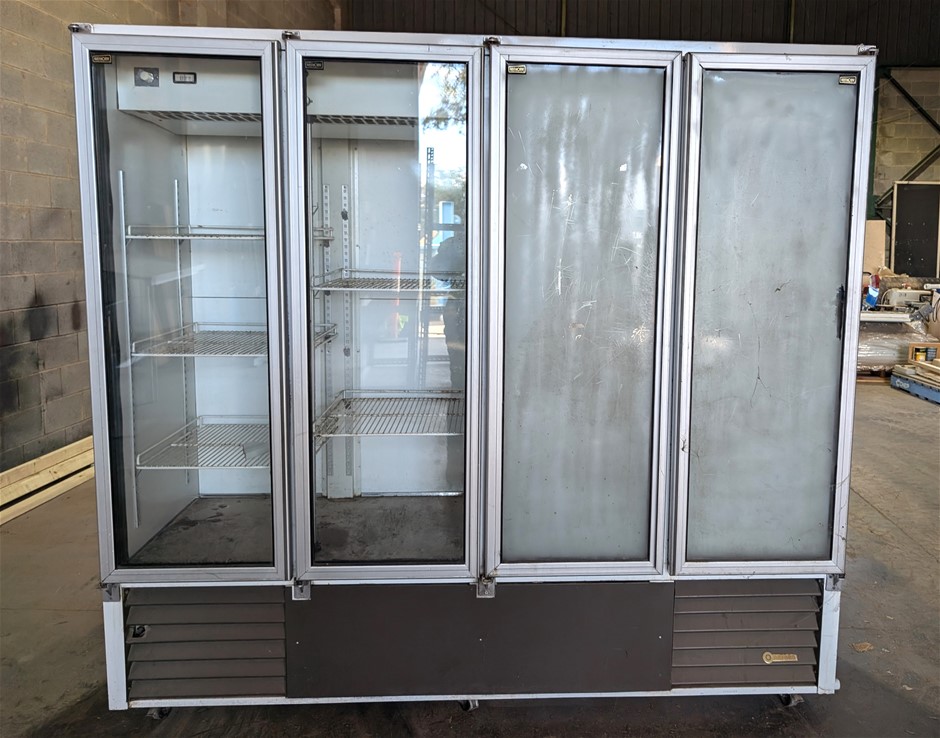 Industrial Fridge with Four Glass Doors Auction (0002-3036014) | Grays ...