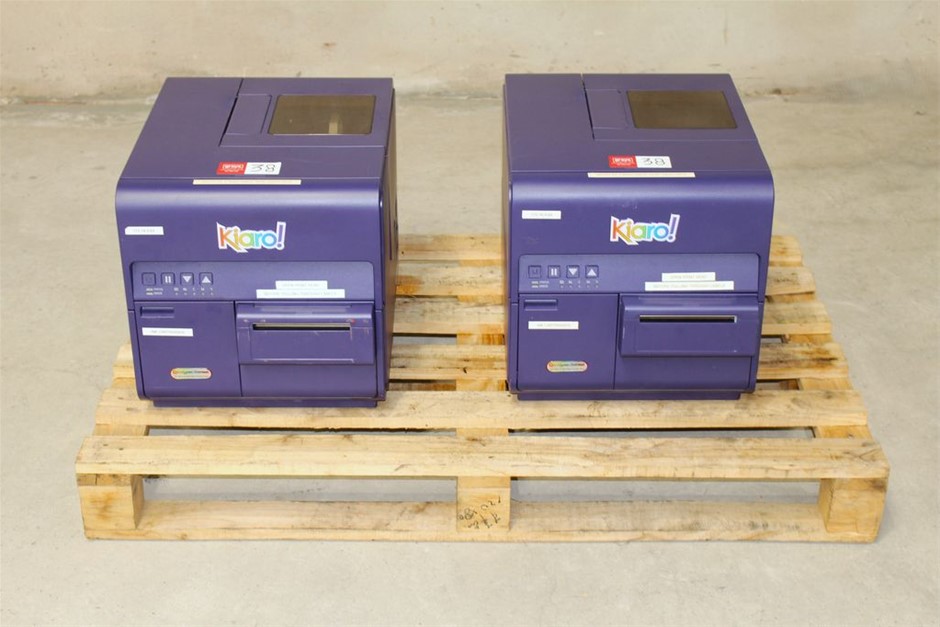 2 x "Quicklabel Kiaro " Multi-Color Label Printers Auction (0038 ...