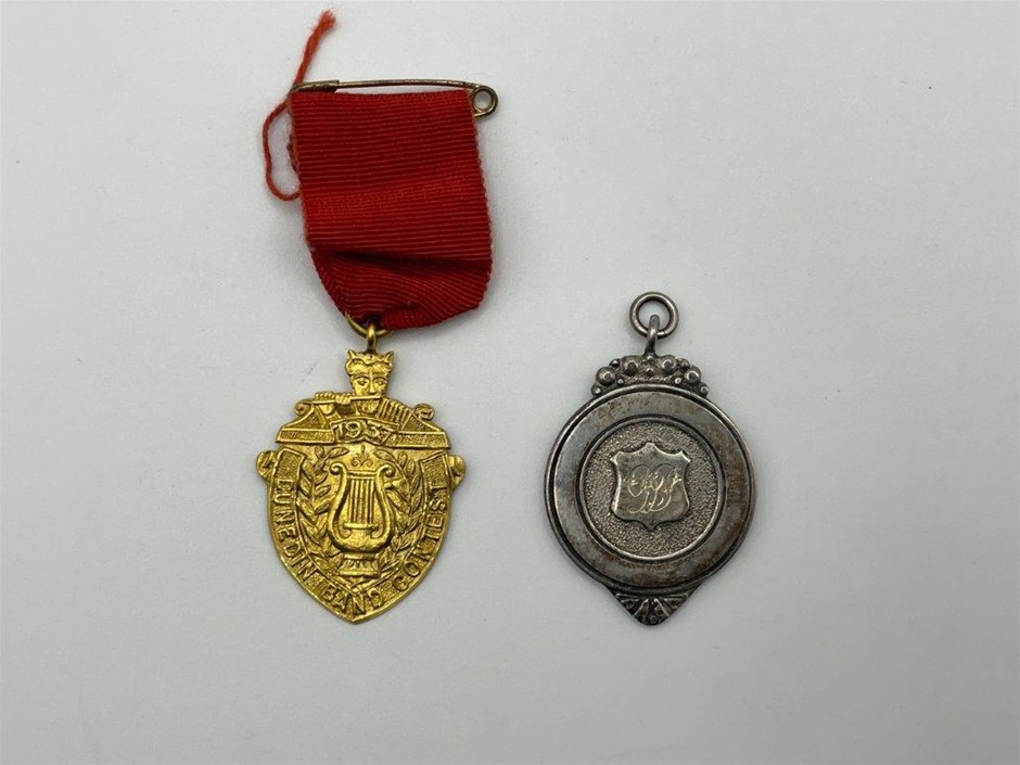 2 x New Zealand Medals incl. 9Ct Gold, C:1937 Auction (8370-5061593 ...