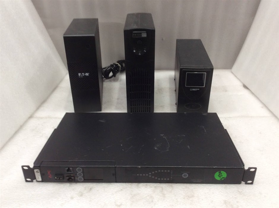APC Rack-Mounted + Eaton Powerware 5110 + Eaton 5S 700 UPS (Lot of 4 ...