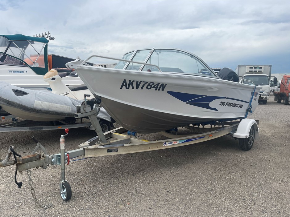 2021 Quintrex 450 Fishabout Pro Auction (0001-20021214) | Grays Australia