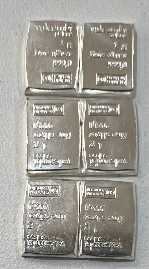 Valcumbi Silver bar 1 gram x 6 Auction (0032-2577805) | Grays Australia