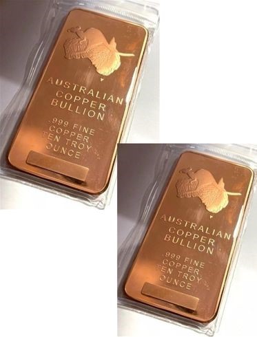 10 OZ Sydney Harbor Bridge Ingot 999 Pure Australian Copper Bullion ACB ...