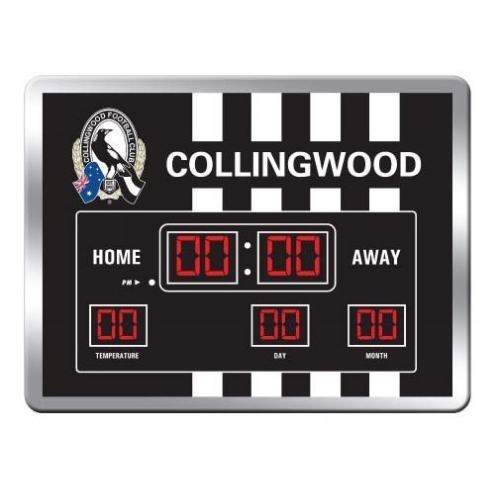 Buy Collingwood Magpies AFL LED Scoreboard Clock | Grays Australia
