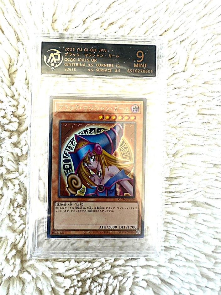 Dark Magician Girl QCAC-JP019 UR JPN RPA 9 Mint Graded Slab Auction ...