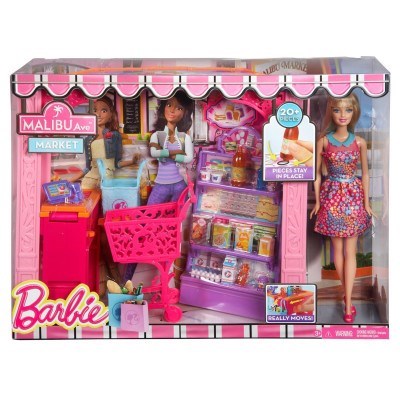 Barbie Malibu Ave Market Doll Playset